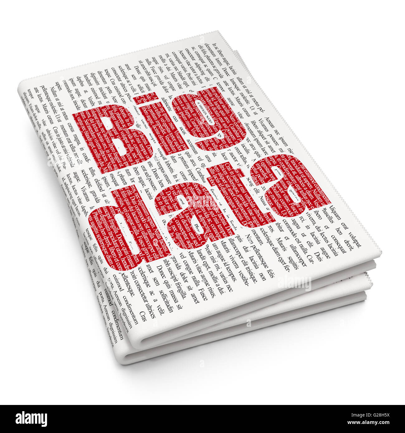 Data concept: Big Data on Newspaper background Stock Photo - Alamy