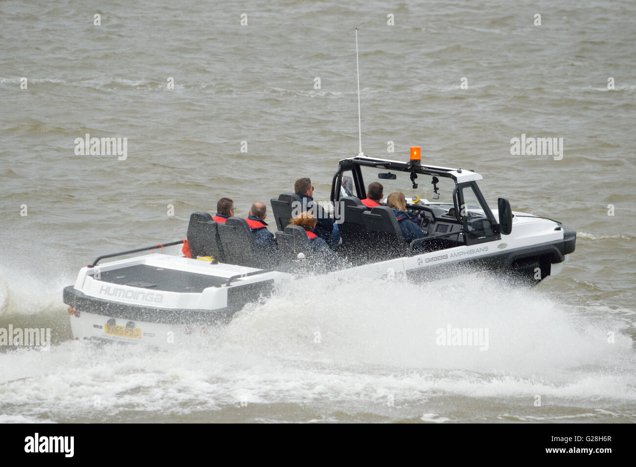 Gibbs Amphibians Hundinga amphibious utility vehicle undergoing trials ...