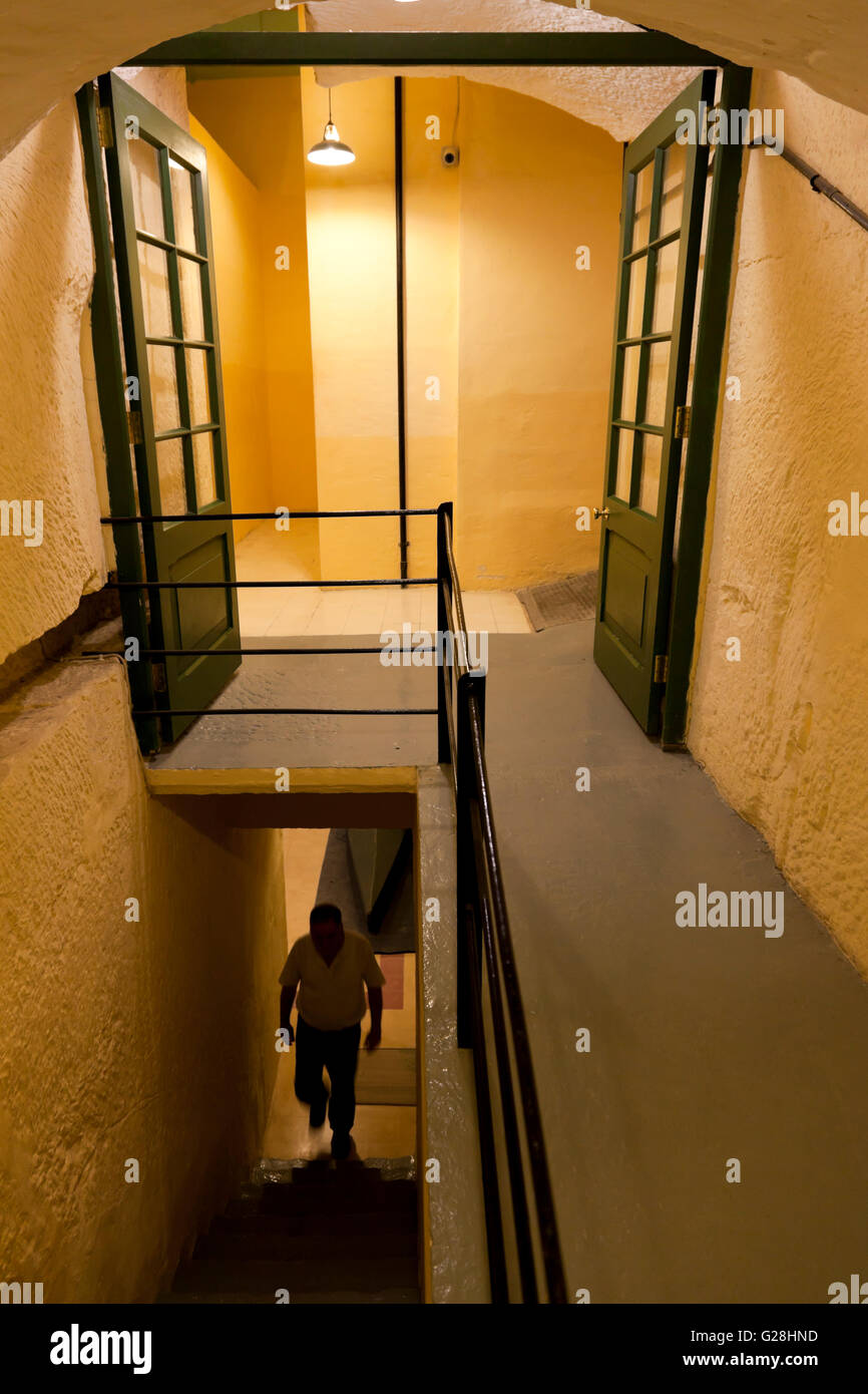 The subterranean military complex in Valletta that was used by British ...