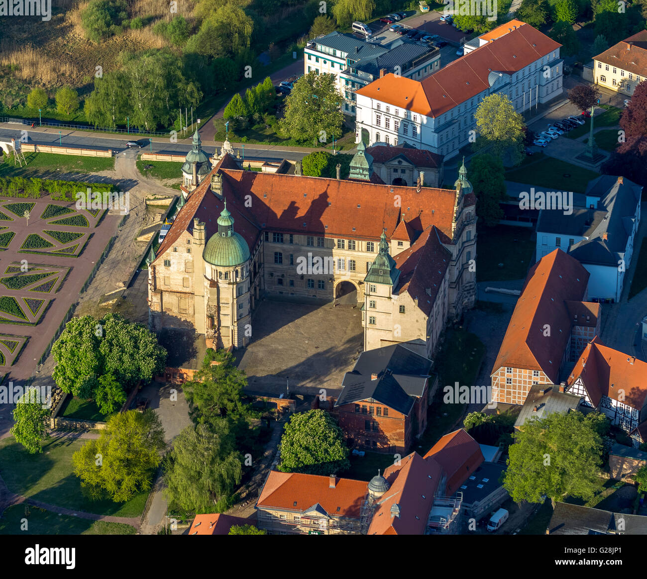 Castle Gardens Of Schloss Gustrow High Resolution Stock Photography and ...