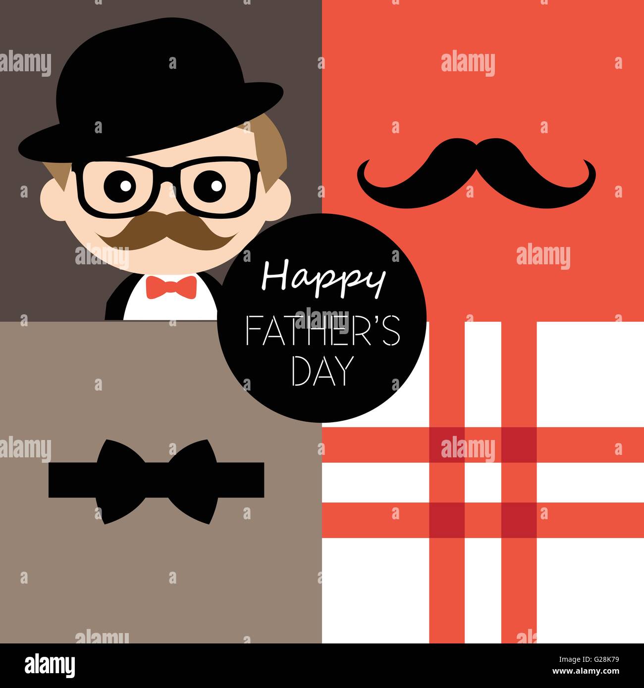 Design elements of father's day Stock Vector Image & Art - Alamy