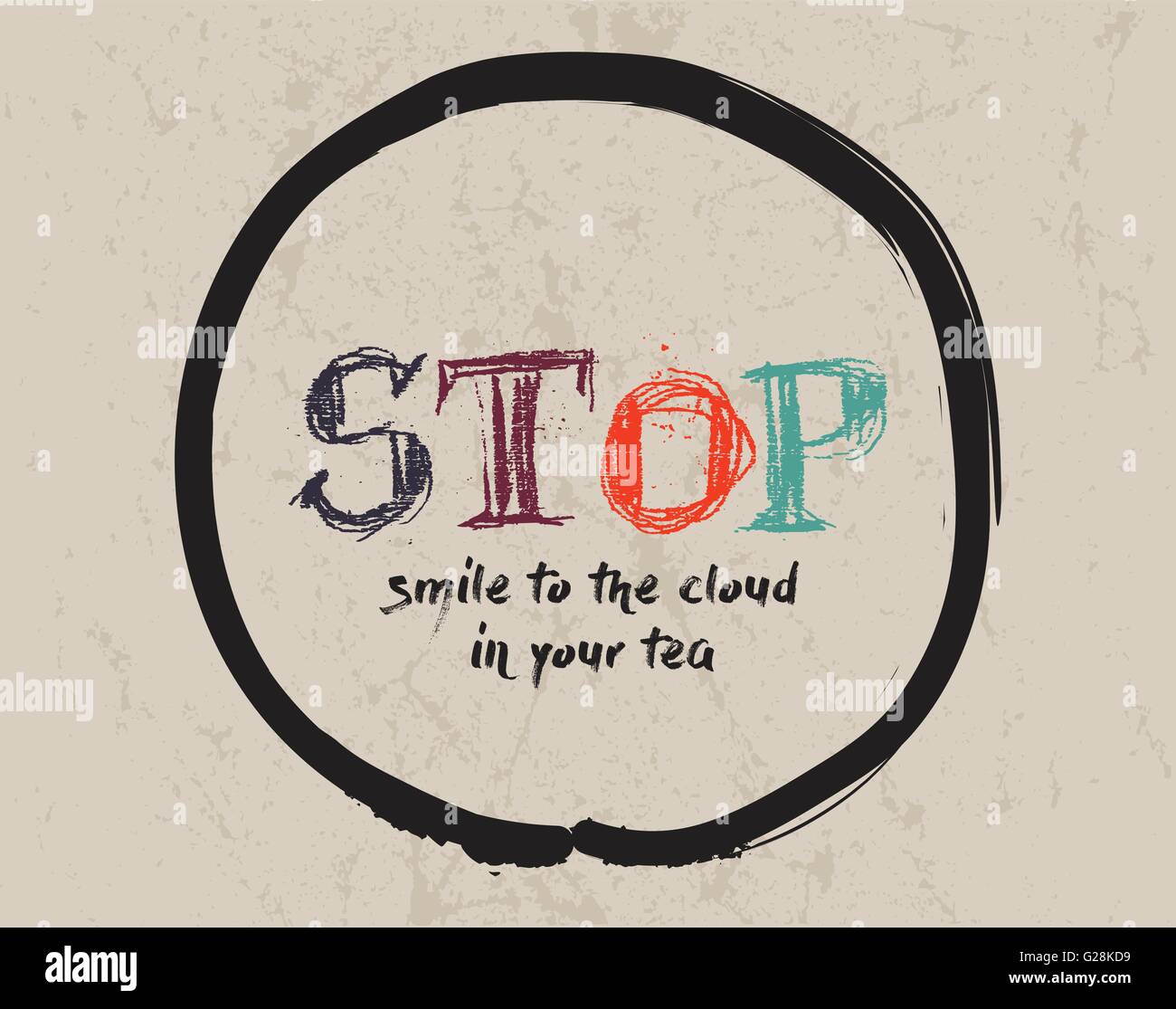 Stop for tea sign Stock Vector Images - Alamy
