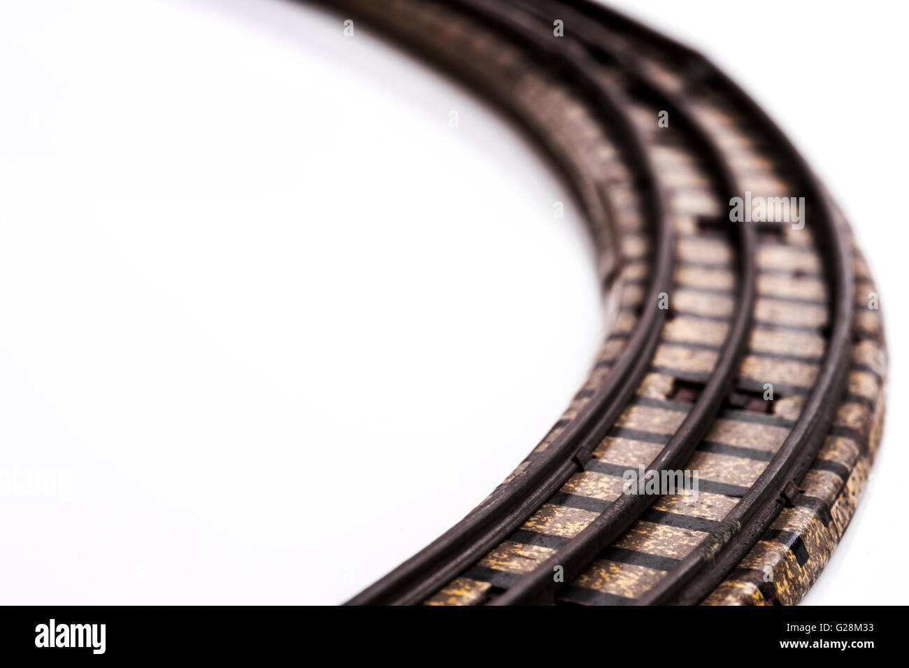 Rail track bend hi-res stock photography and images - Alamy