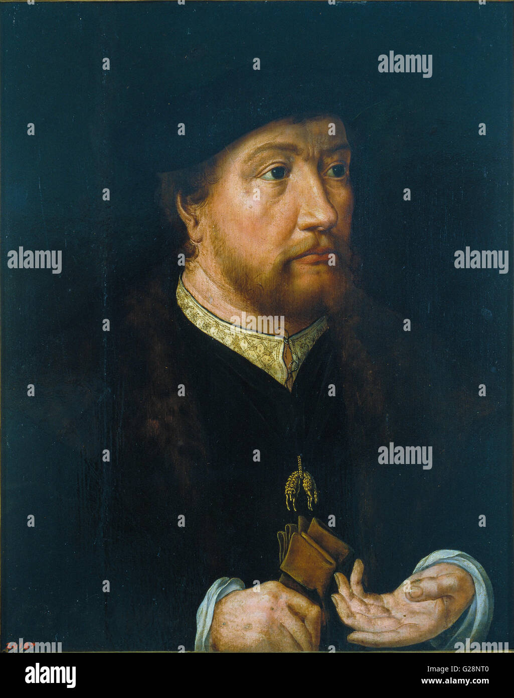 Jan Gossaert - Henry III of Nassau-Breda - MNAC - Barcelona Stock Photo ...
