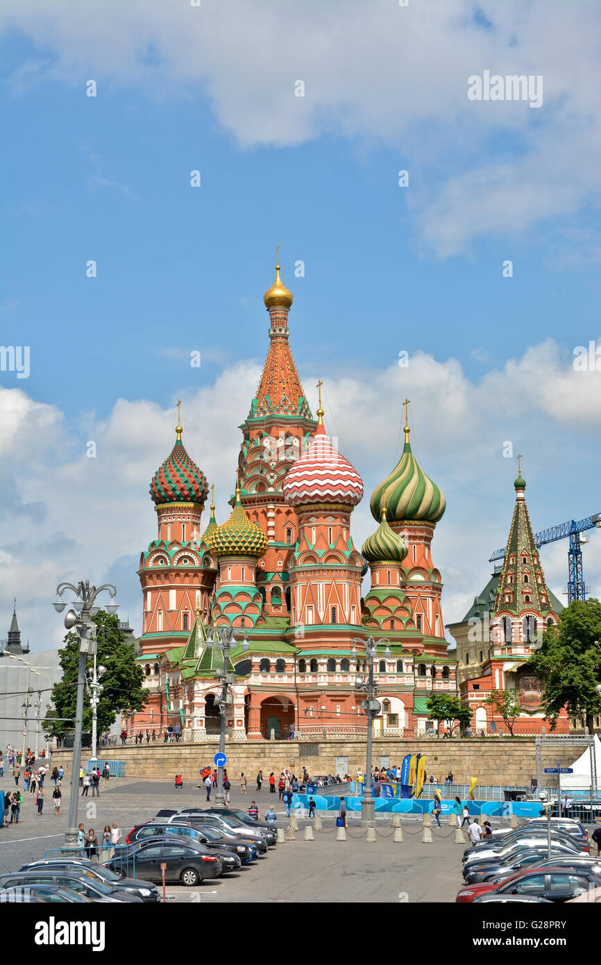 St. Basil's Cathedral. St. Basil's Cathedral on red Square in Moscow ...