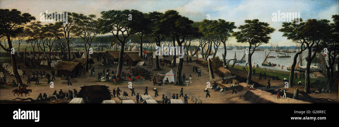 Cándido Lopez- Vista interior de Curuzú mirado de aguas arribai - Museo ...