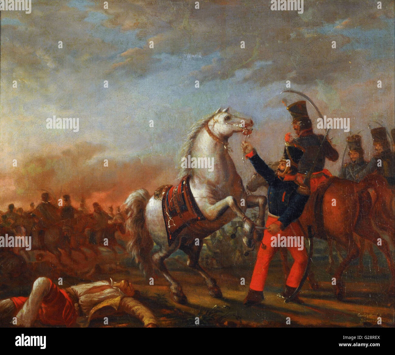 Carlos Morel - Carga de caballería - Serie Usos y Costumbres de Buenos ...