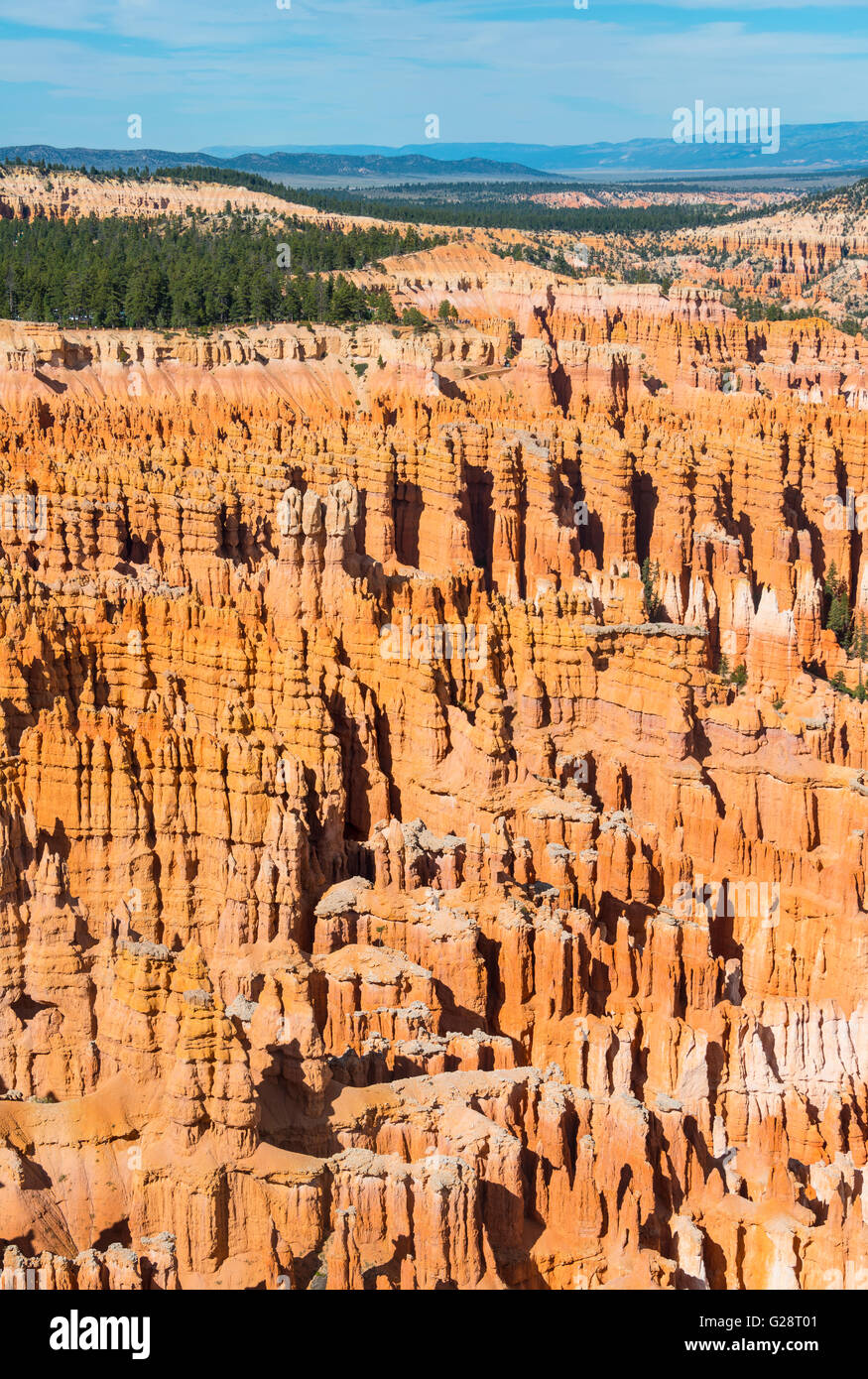 Colored rock formations, Hoodoos, rock needles, Bryce Canyon National ...