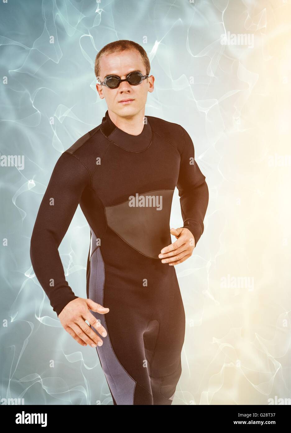 Swimmer wetsuit pool hi-res stock photography and images - Alamy