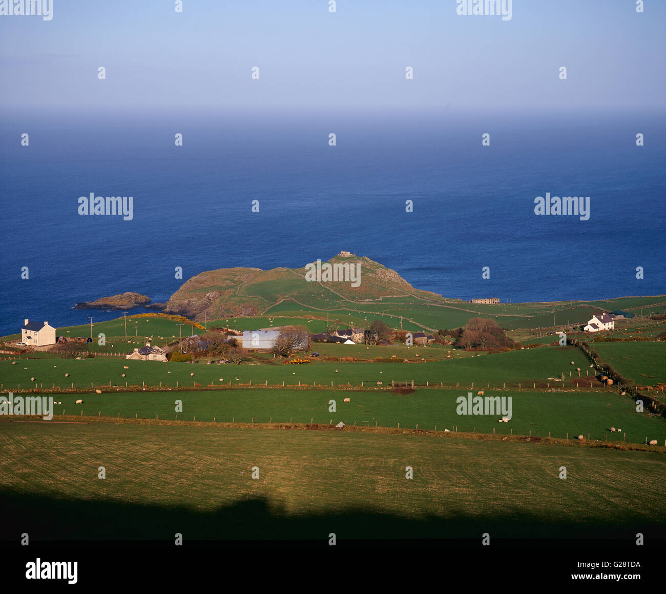 Old wireless station on Torr Head, North Antrim coast, Northern Ireland ...
