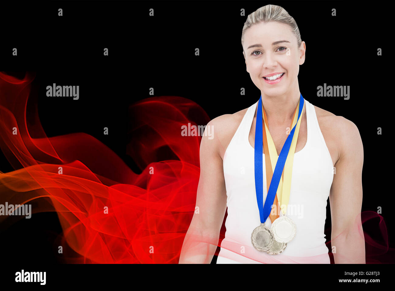 Woman wearing medals hi-res stock photography and images - Alamy