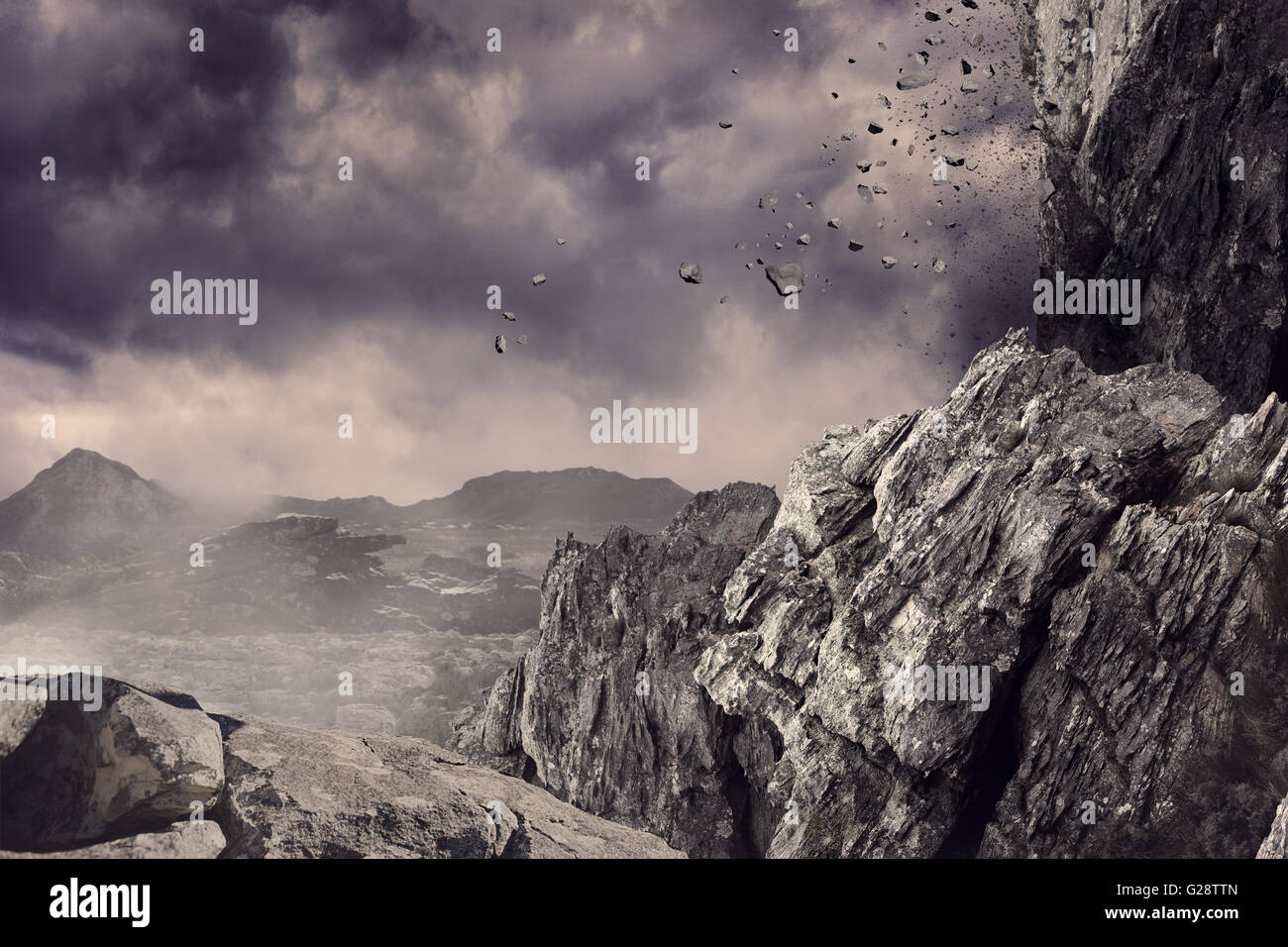 Crashing mountain hi-res stock photography and images - Alamy