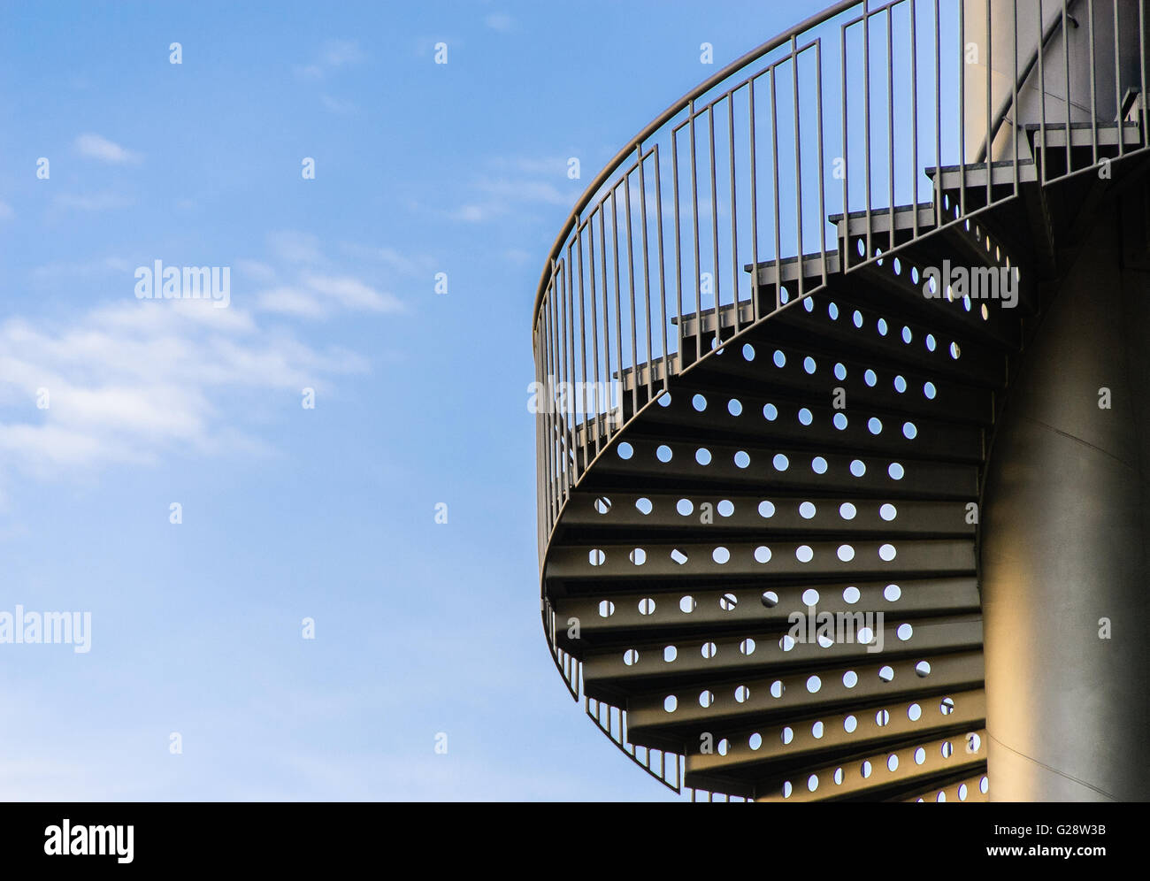 Spiral ladder to the blue sky Stock Photo - Alamy