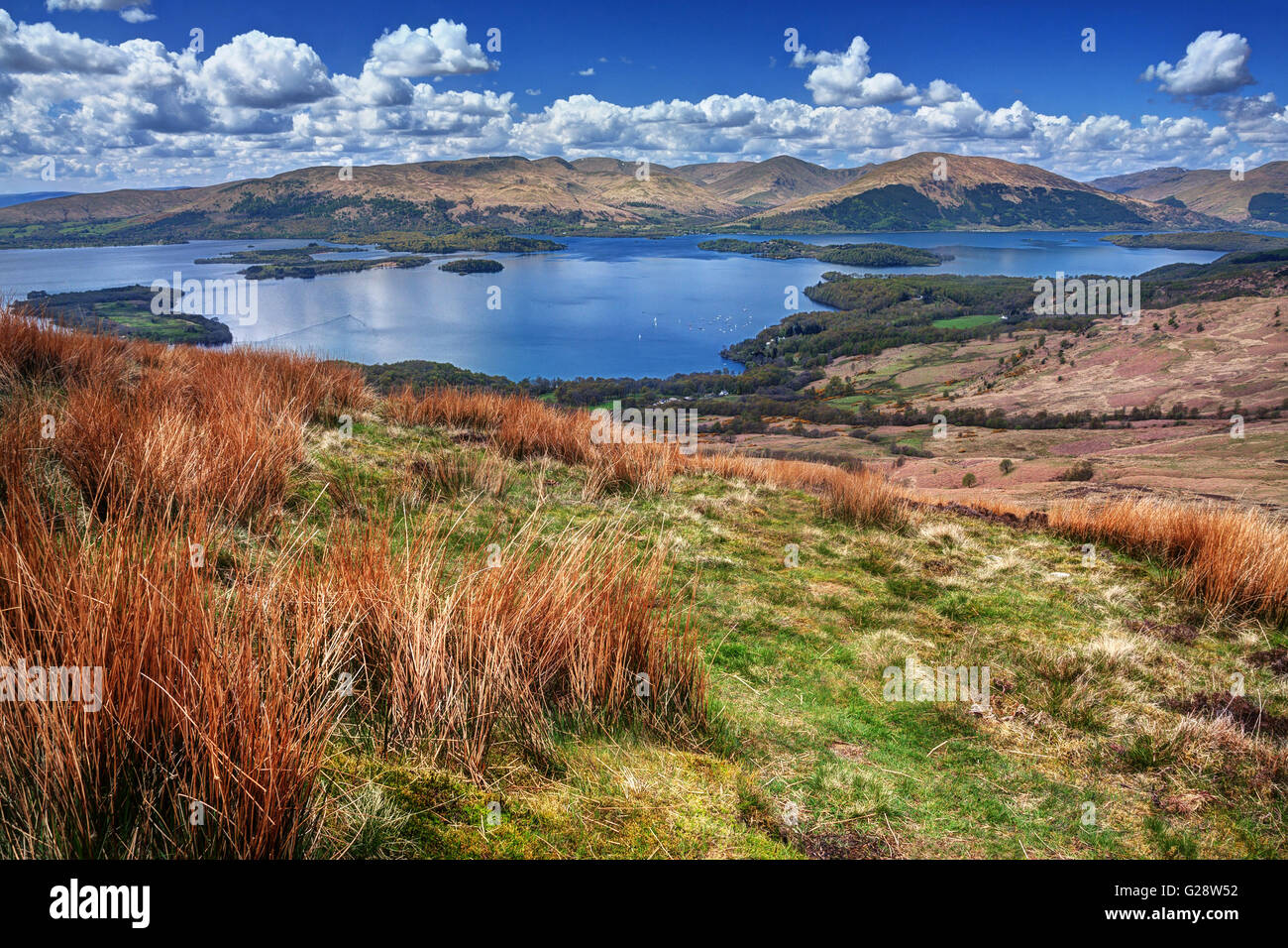 Loch lomond scotland aerial hi-res stock photography and images - Alamy