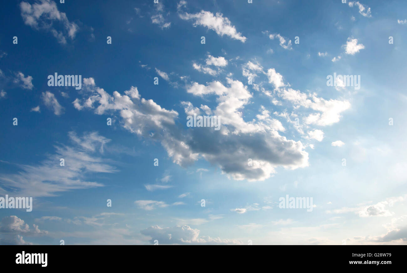 The vast blue sky and clouds sky Stock Photo - Alamy