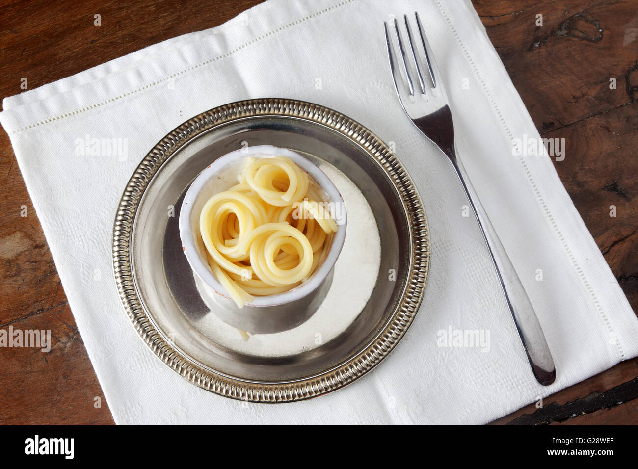 Spaghetti plate above hi-res stock photography and images - Alamy