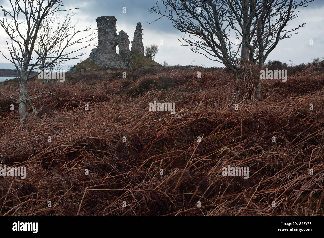 Kyleakin, Isle of Skye: Dunakin Castle Stock Photo - Alamy