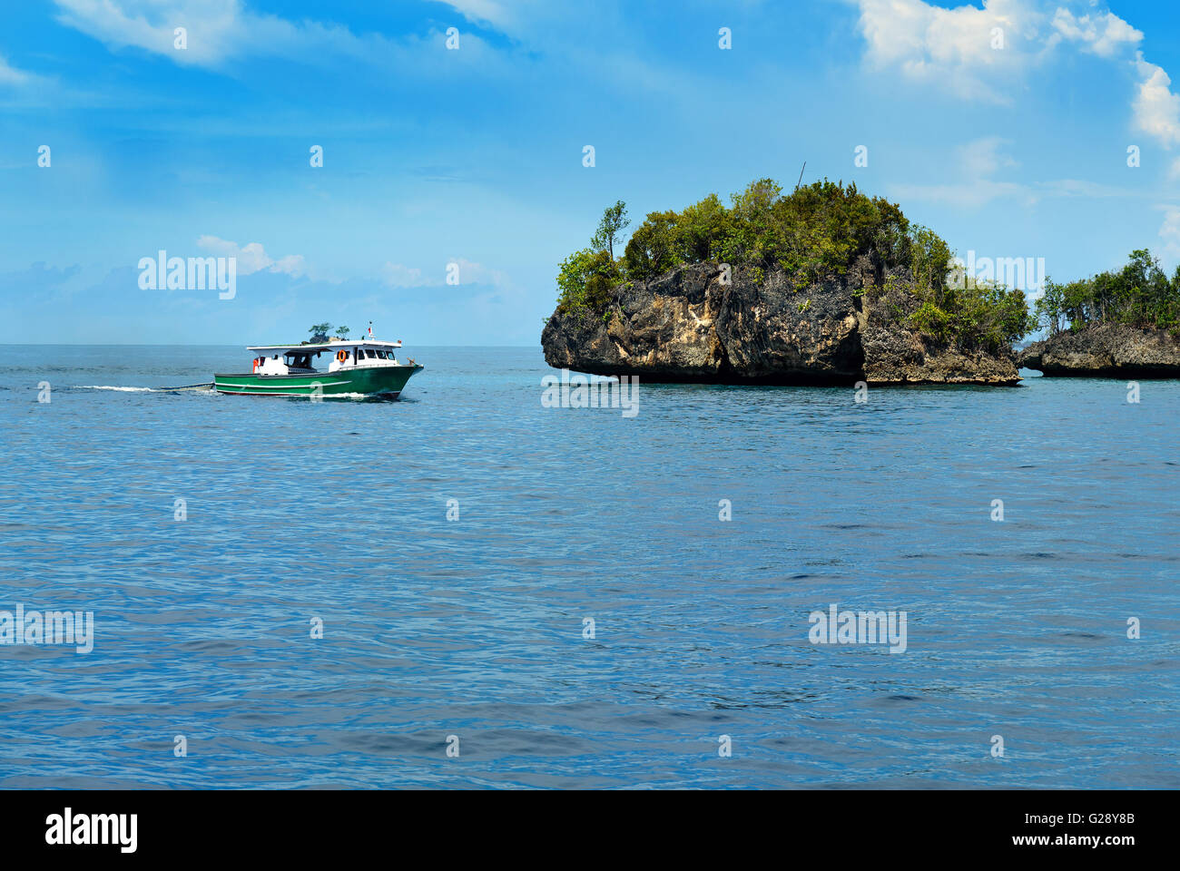 Togean Islands or Togian Islands in the Gulf of Tomini. Central ...