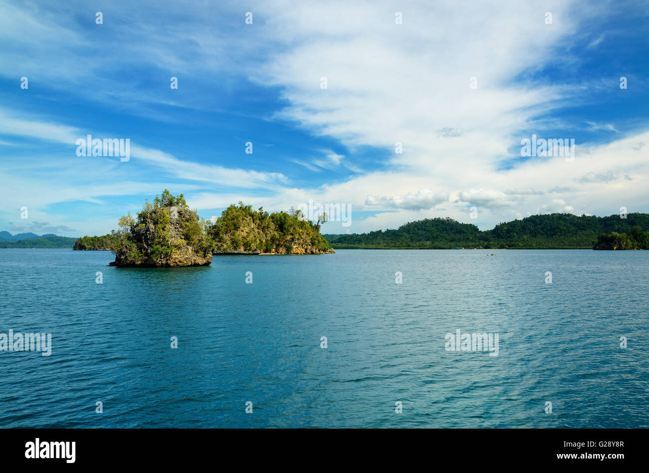 Togean Islands or Togian Islands in the Gulf of Tomini. Central ...