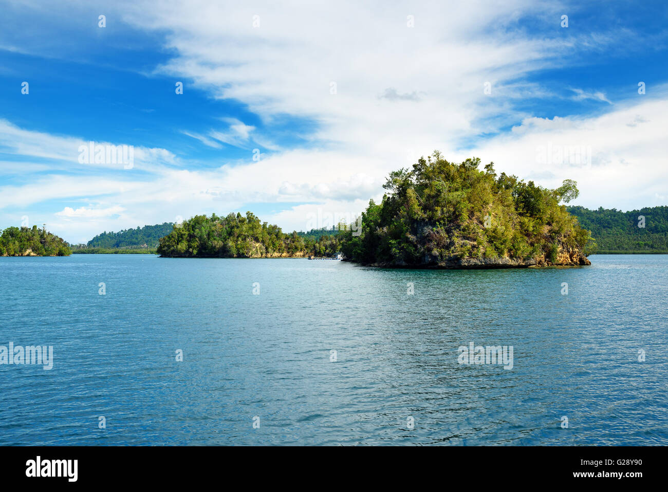 Togean Islands or Togian Islands in the Gulf of Tomini. Central ...