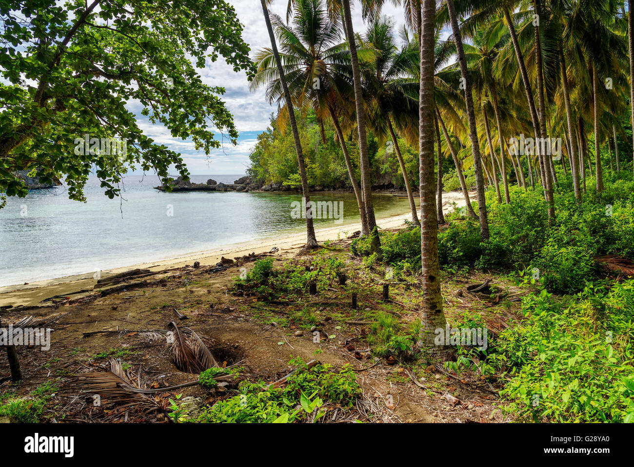 Barracuda beach on Kadidiri island. Togean Islands or Togian Islands in ...