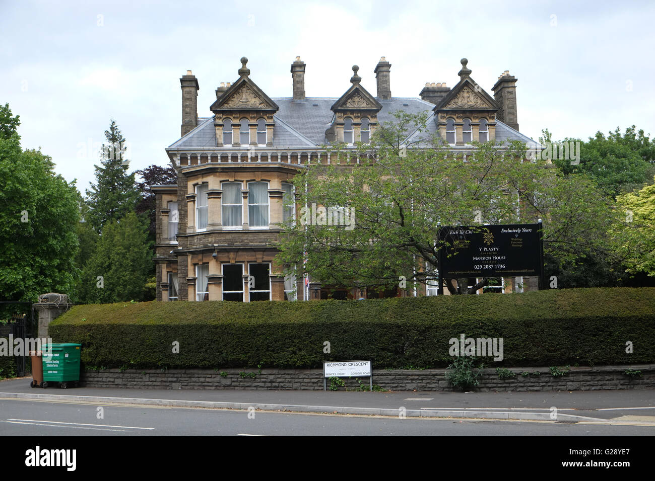 The Mansion house in Cardiff, a well known wedding reception venue, May ...