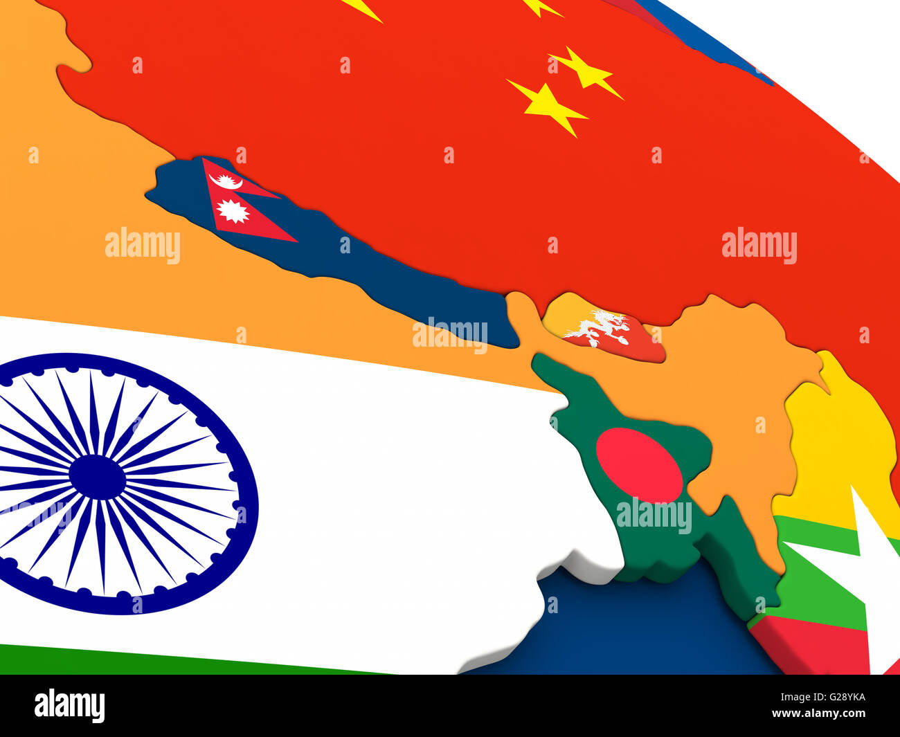 Map Of Nepal And Bhutan
