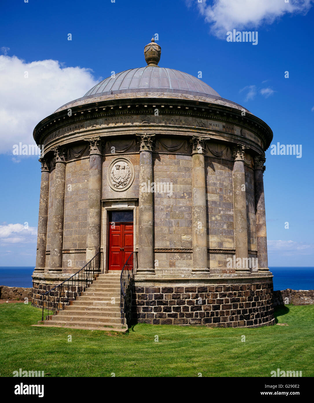 Mussenden Temple, built in 1785, Downhill, North Antrim coast, Northern ...