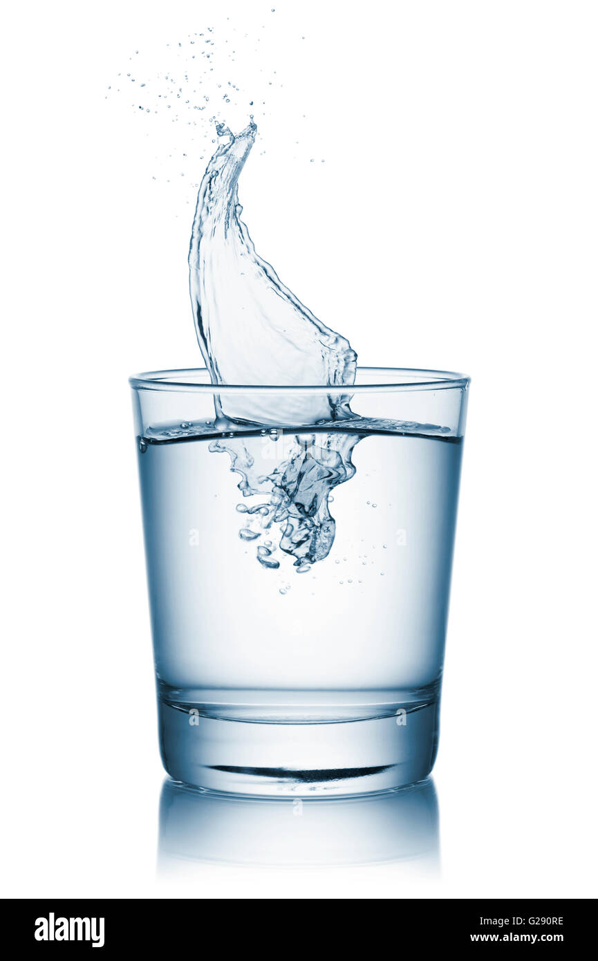 Water glass splash hi-res stock photography and images - Alamy