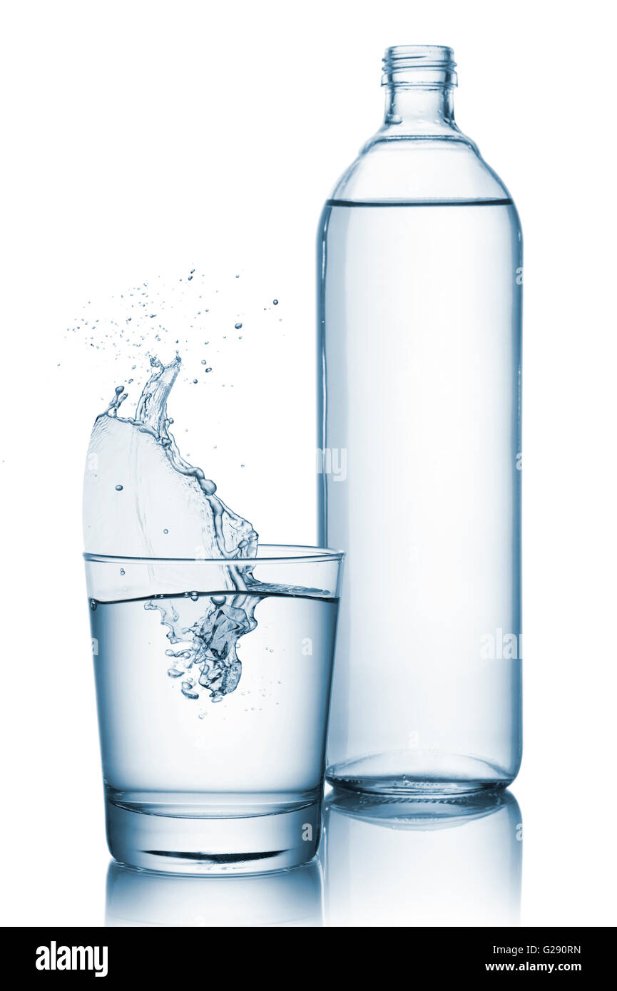 Glass water bottle hi-res stock photography and images - Alamy