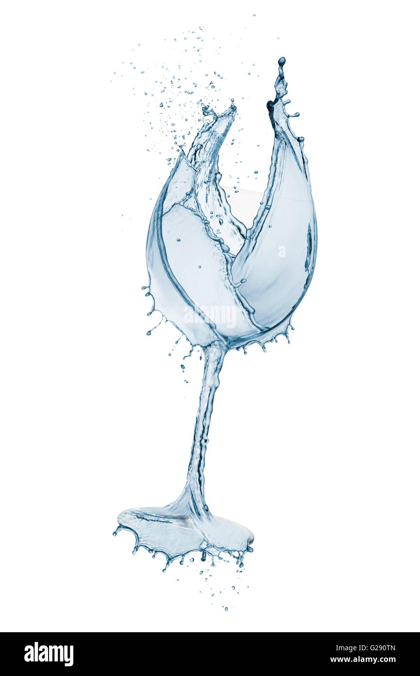 Water splash glass hi-res stock photography and images - Alamy
