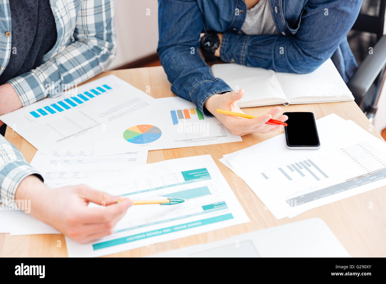 Top view team working together hi-res stock photography and images - Alamy