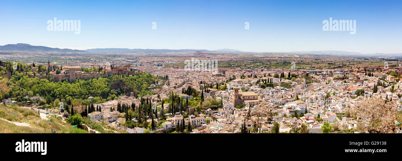 Panoramic granada hi-res stock photography and images - Alamy