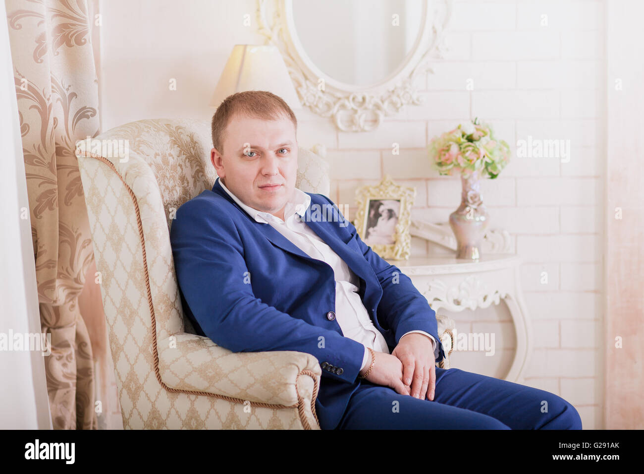 Bride and groom looking fondly of each other Stock Photo - Alamy