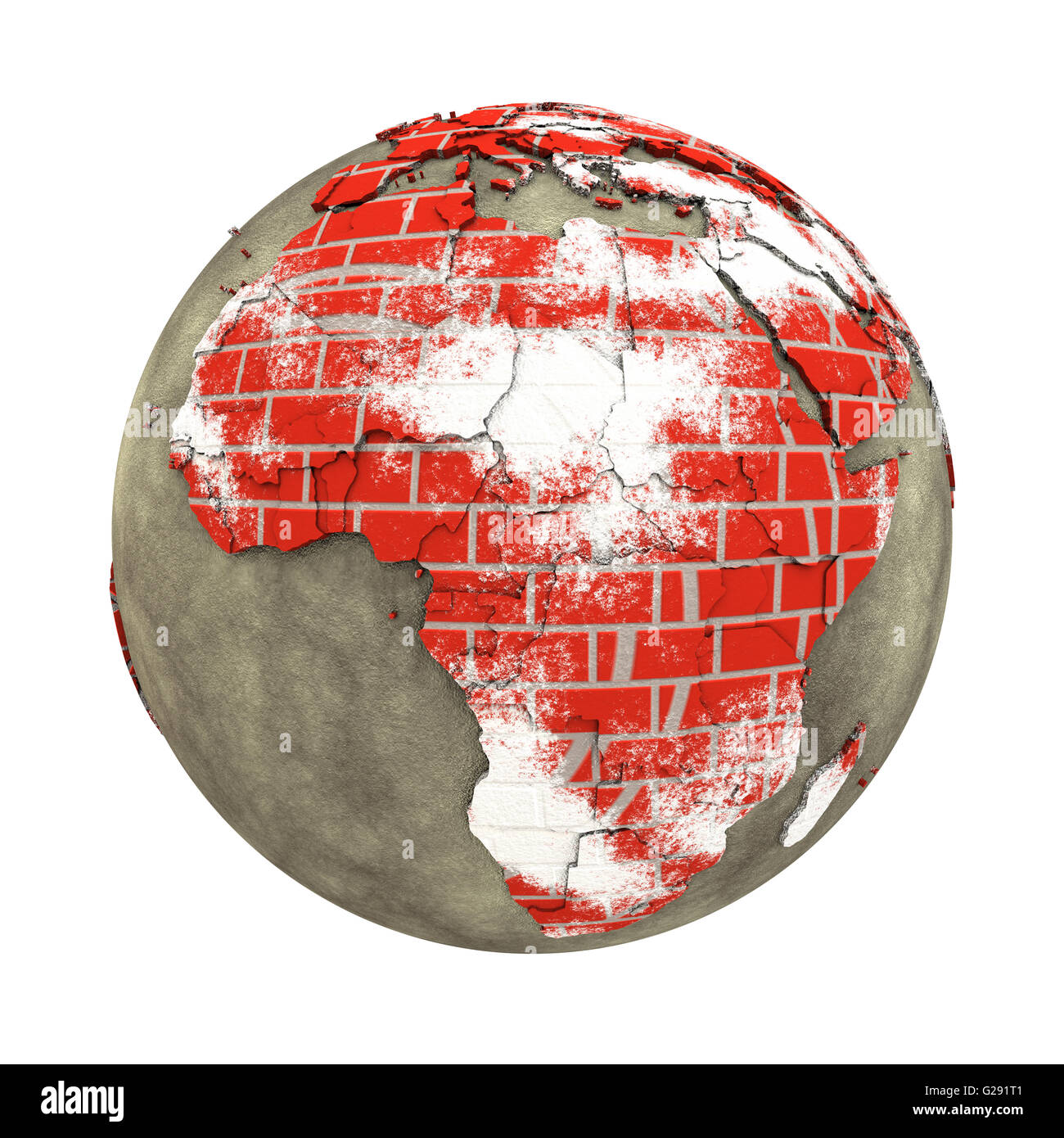 Bricks world map hi-res stock photography and images - Alamy