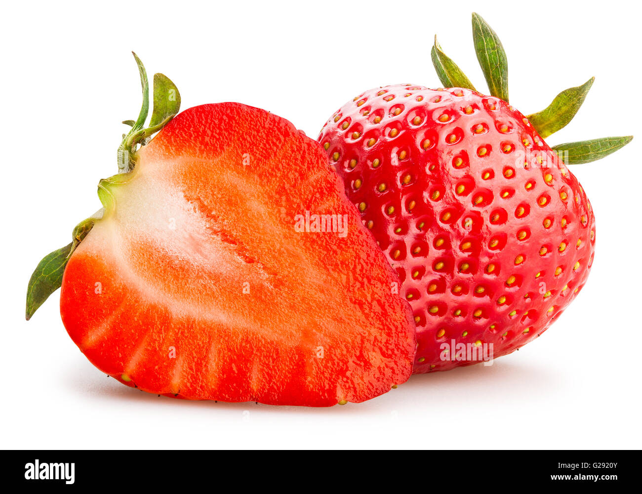 Slices of strawberry Cut Out Stock Images & Pictures - Alamy