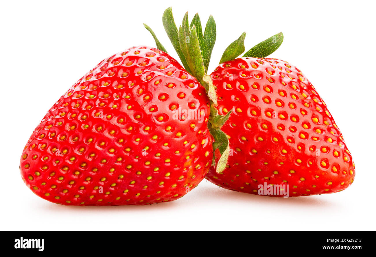 Isolated strawberry fruit hi-res stock photography and images - Alamy