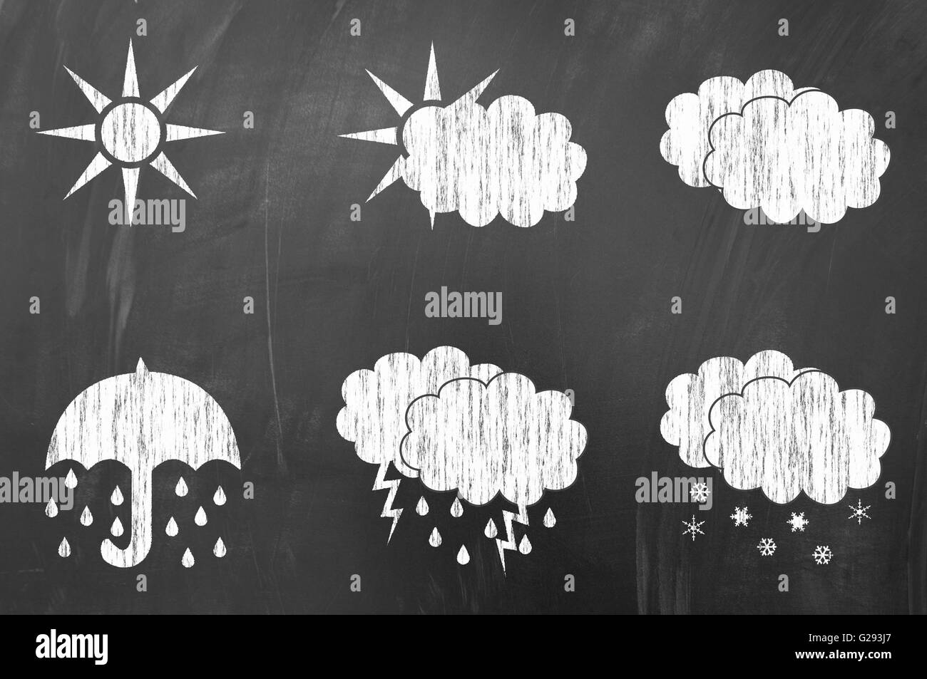 Weather symbols hi-res stock photography and images - Alamy