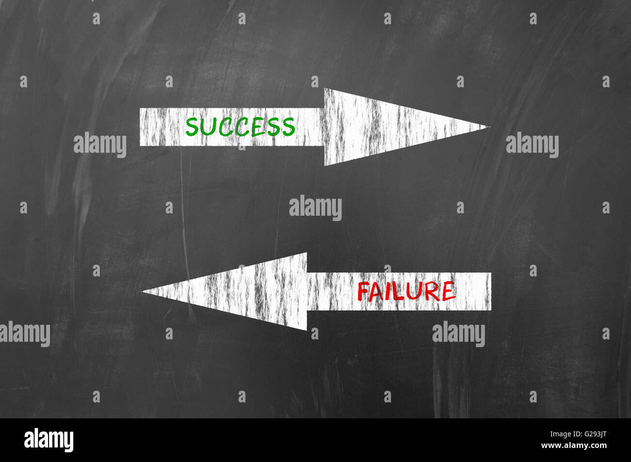 Arrows success failure on hi-res stock photography and images - Alamy