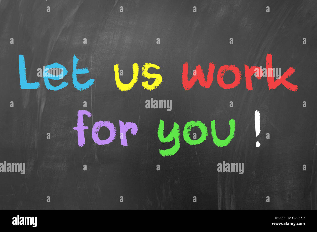Let us work with you hi-res stock photography and images - Alamy