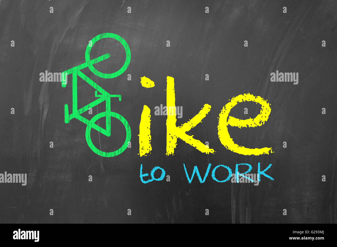 Bike and blackboard hi-res stock photography and images - Alamy
