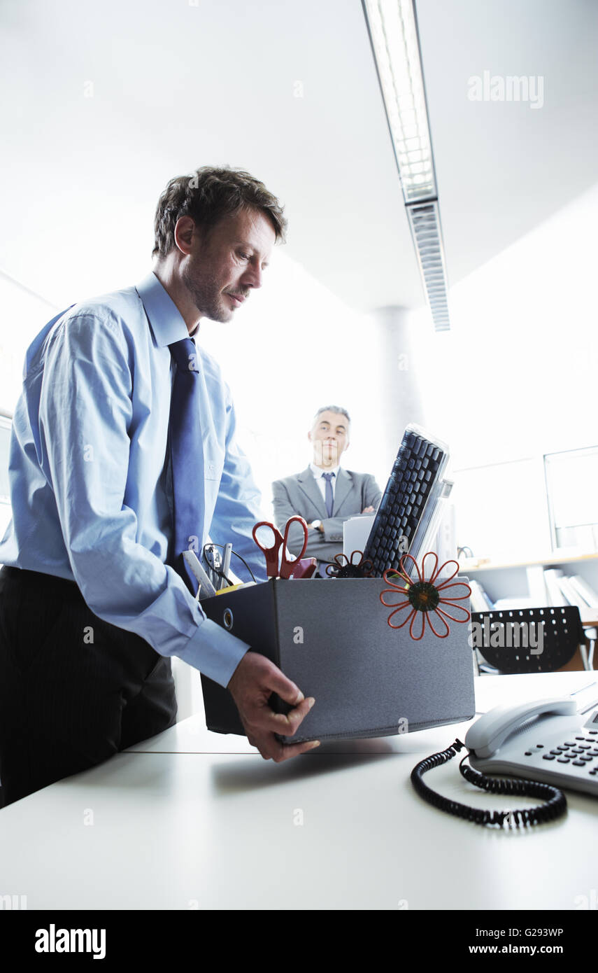 Box desk belongings fired hi-res stock photography and images - Alamy