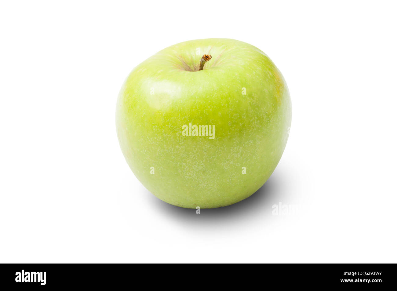 Perfect green apple isolated on white background Stock Photo - Alamy