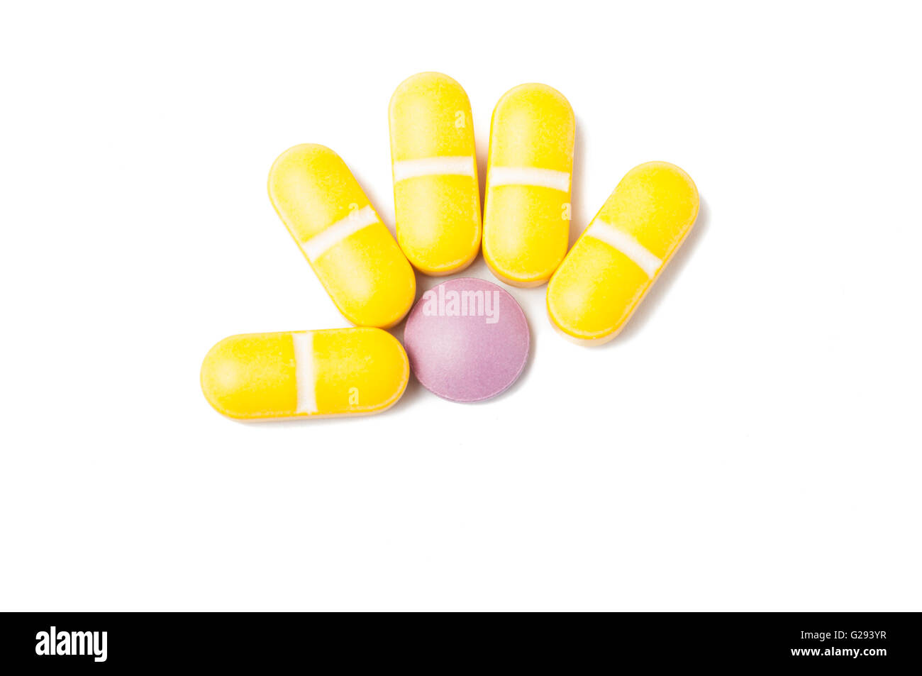 Medicine pills on hand palm hi-res stock photography and images - Alamy