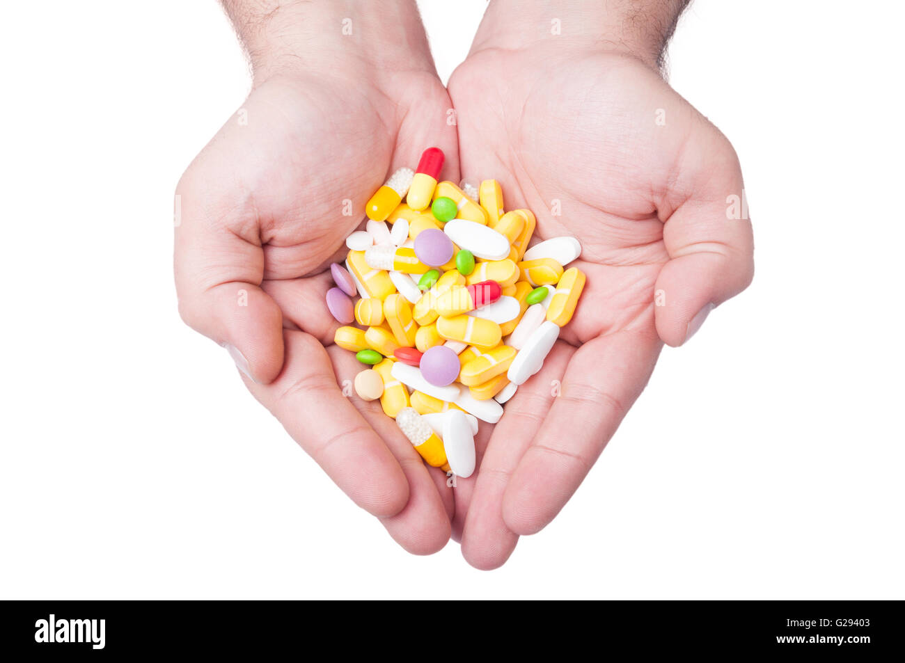 Pills hand hi-res stock photography and images - Alamy