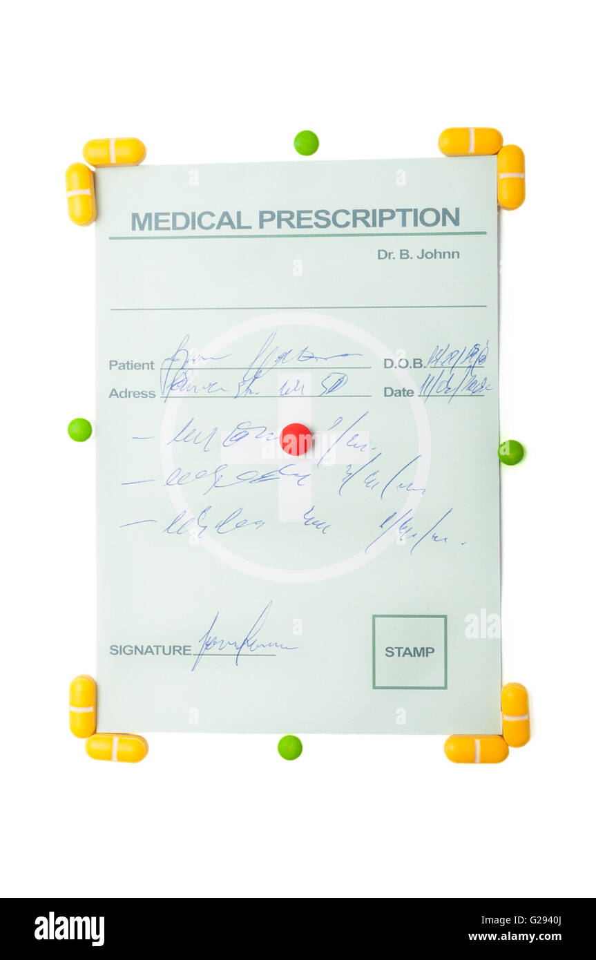 Prescription form hi-res stock photography and images - Alamy