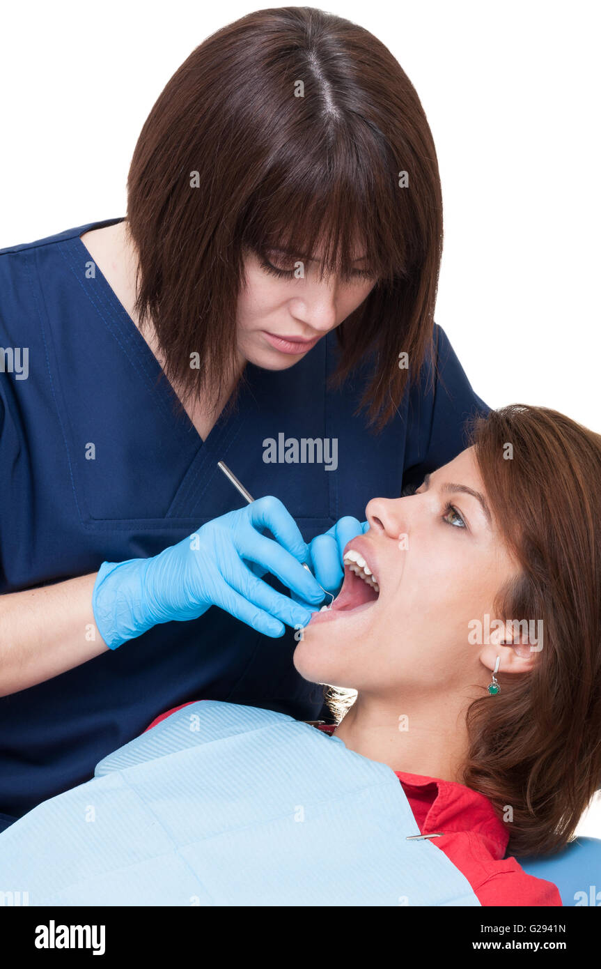 Woman working on drilling hi-res stock photography and images - Alamy