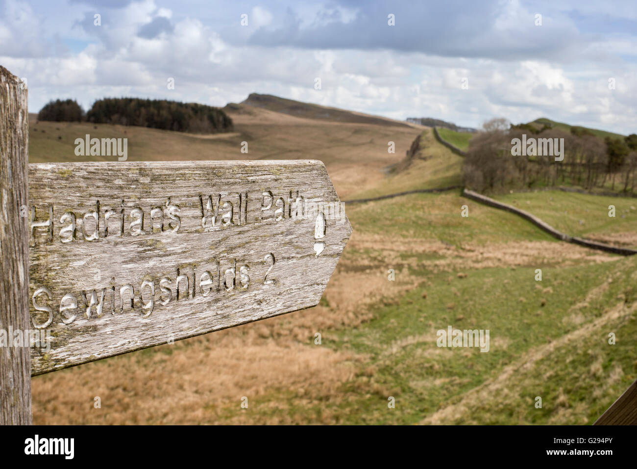 Hadrians Wall Sign High Resolution Stock Photography and Images - Alamy