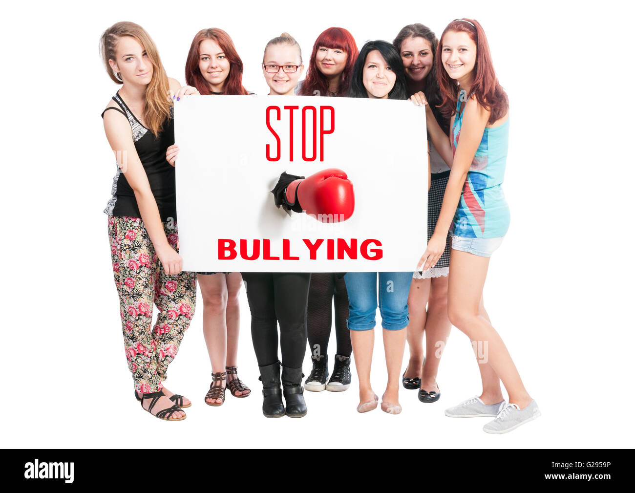 Stop bullying students Cut Out Stock Images & Pictures - Alamy