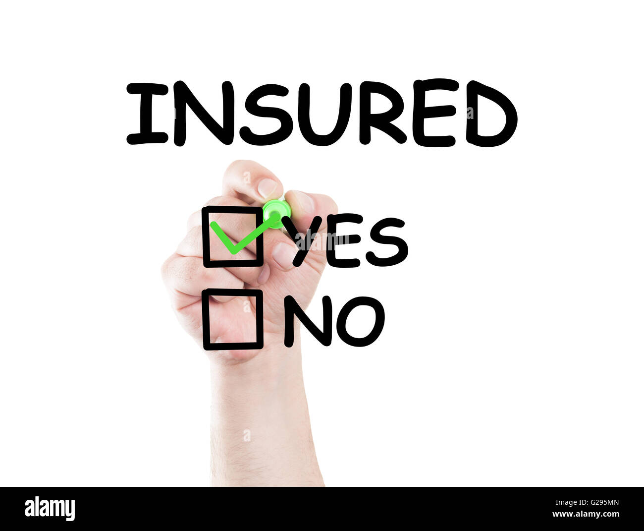 Yes marker hi-res stock photography and images - Alamy